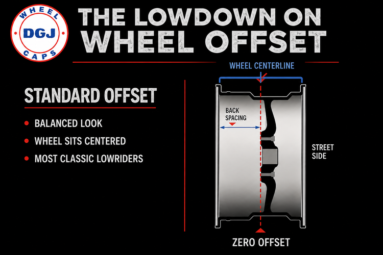 Standard Offset Wire Wheels Explained (Lowrider Guide) – DGJ Wheel Caps