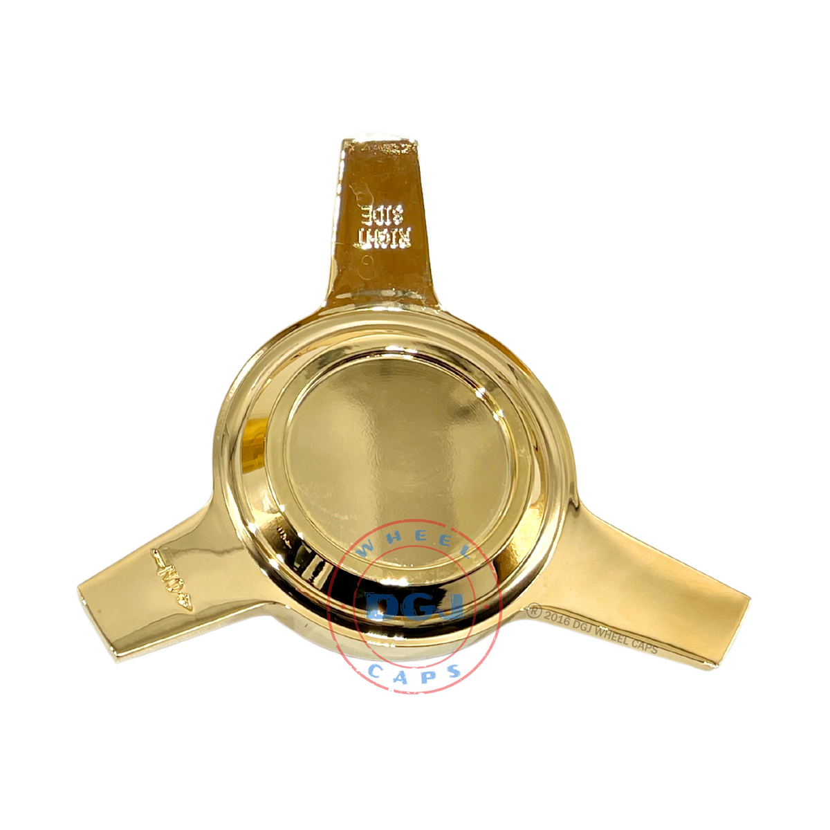 Single (Right) 3 Bar Cut Straight Gold Knock-Off Spinner for Lowrider ...