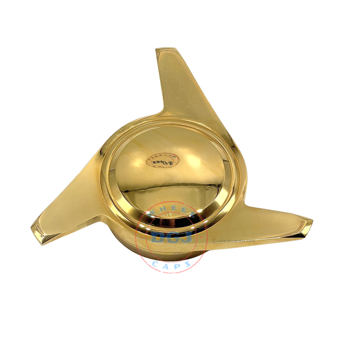 Single (Right) 3 Bar Smooth Gold Knock-Off Spinner for Lowrider Rims ...