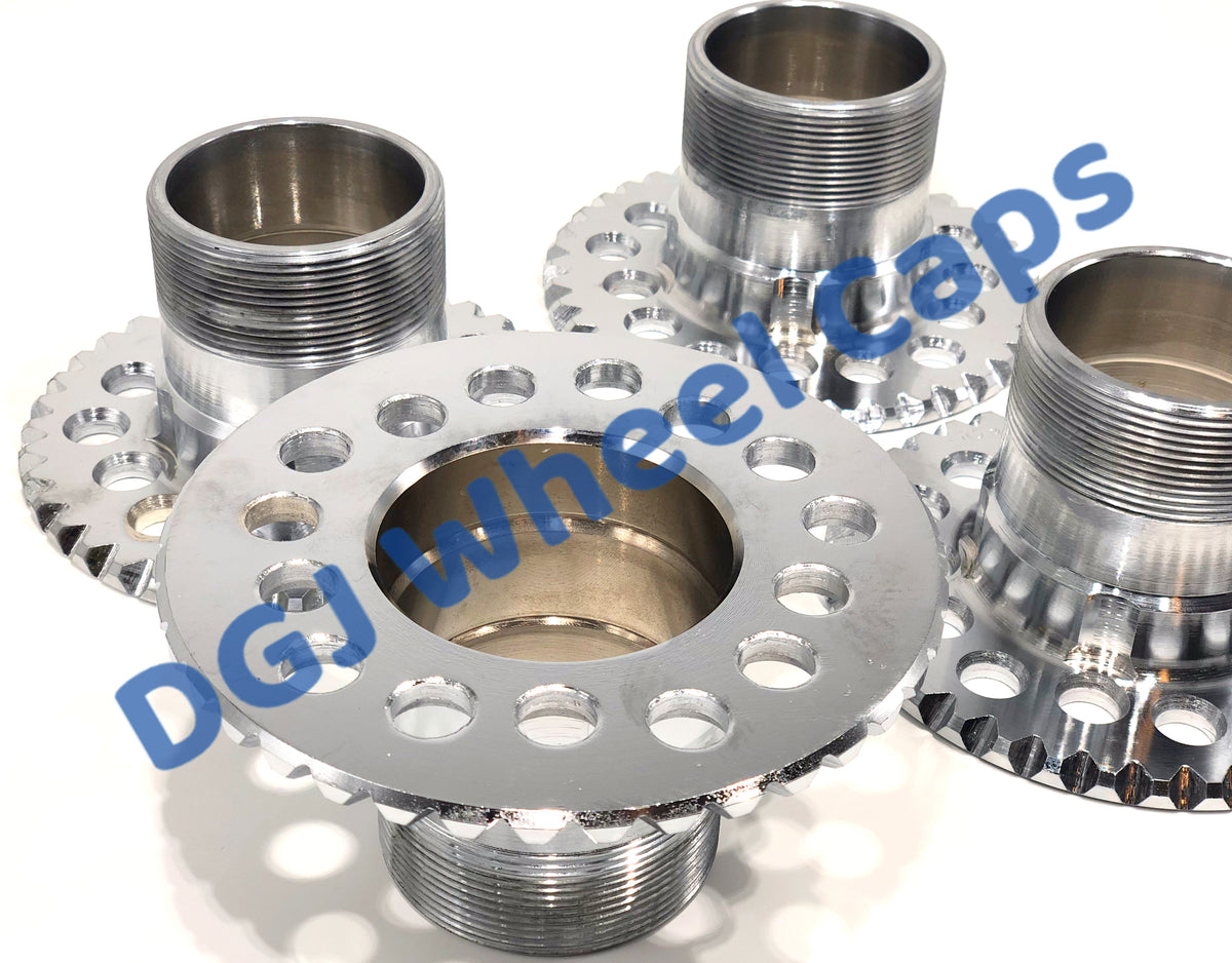 5 Lug Chrome Universal Adapters for Lowrider Wire Wheels – DGJ Wheel Caps